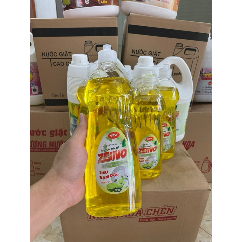Nước rửa chén đậm đặc zeino hương chanh 400ml ,hương chanh 700ml ...