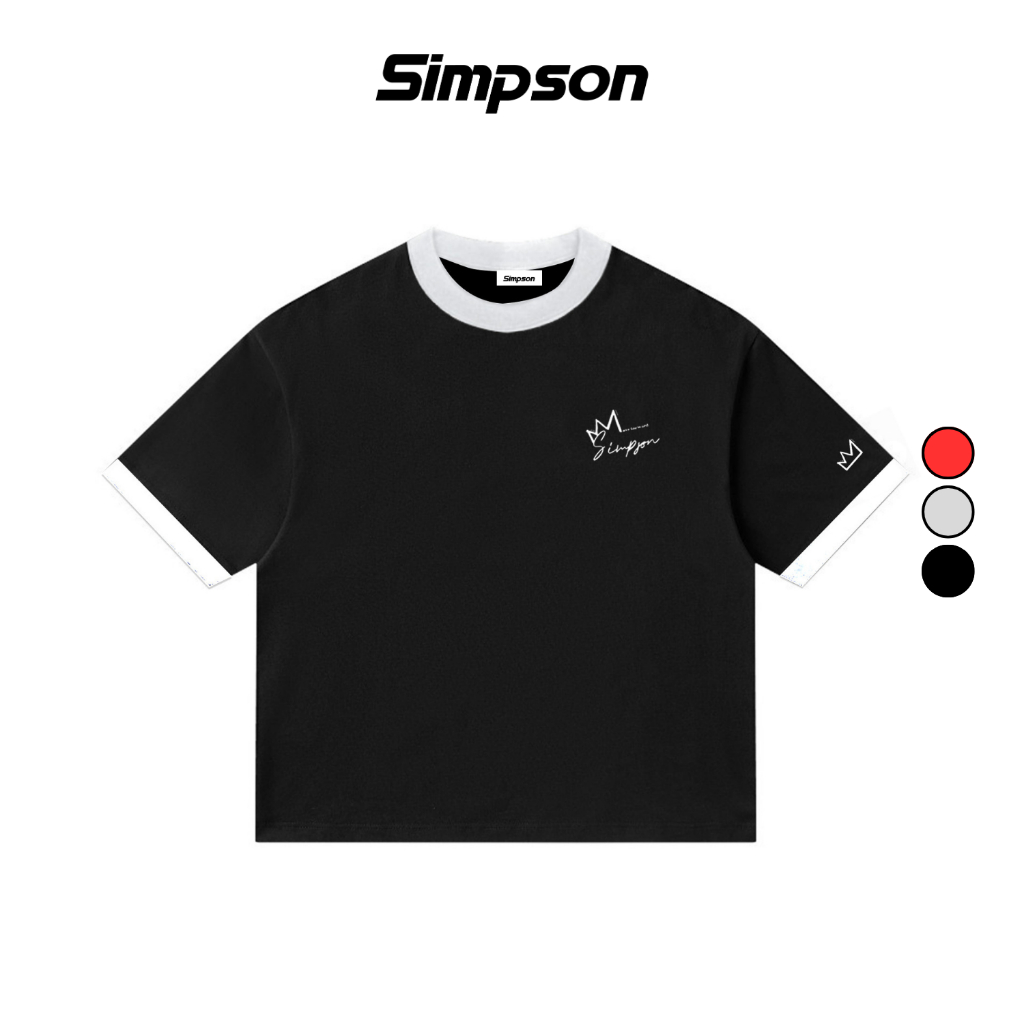 [Mã FADEP0706 giảm đến 30k đơn từ 99k] Áo Thun Boxy Thêu Logo SIMPSON ...