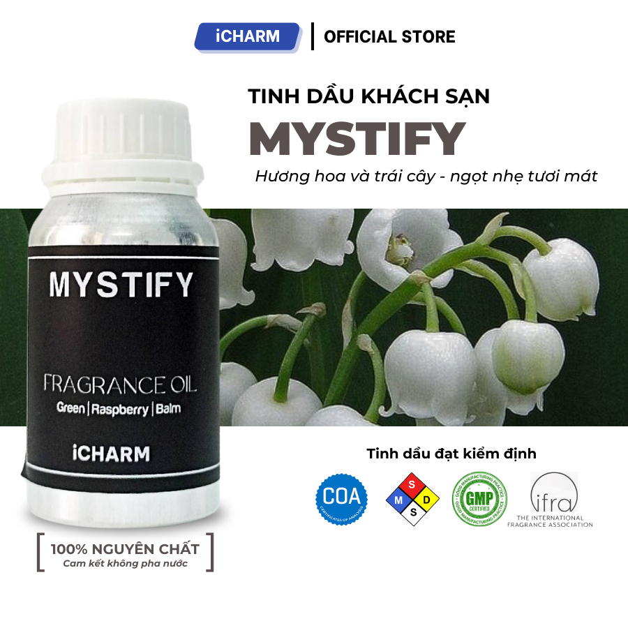 Tinh dầu nước hoa Mystify 10ml, 50ml, 100ml iCHARM khuếch tán phòng ngủ, spa, khách sạn | Shopee ...