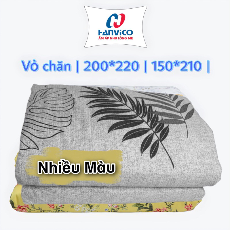 Vỏ chăn 200*220cm khóa kéo Hanvico Blue Sky cotton cao cấpi | Shopee Việt Nam