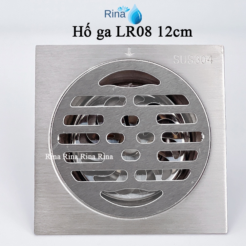 Phễu hố ga thoát sàn chống hôi chống tràn inox sus 304 LR08, chống nước ...