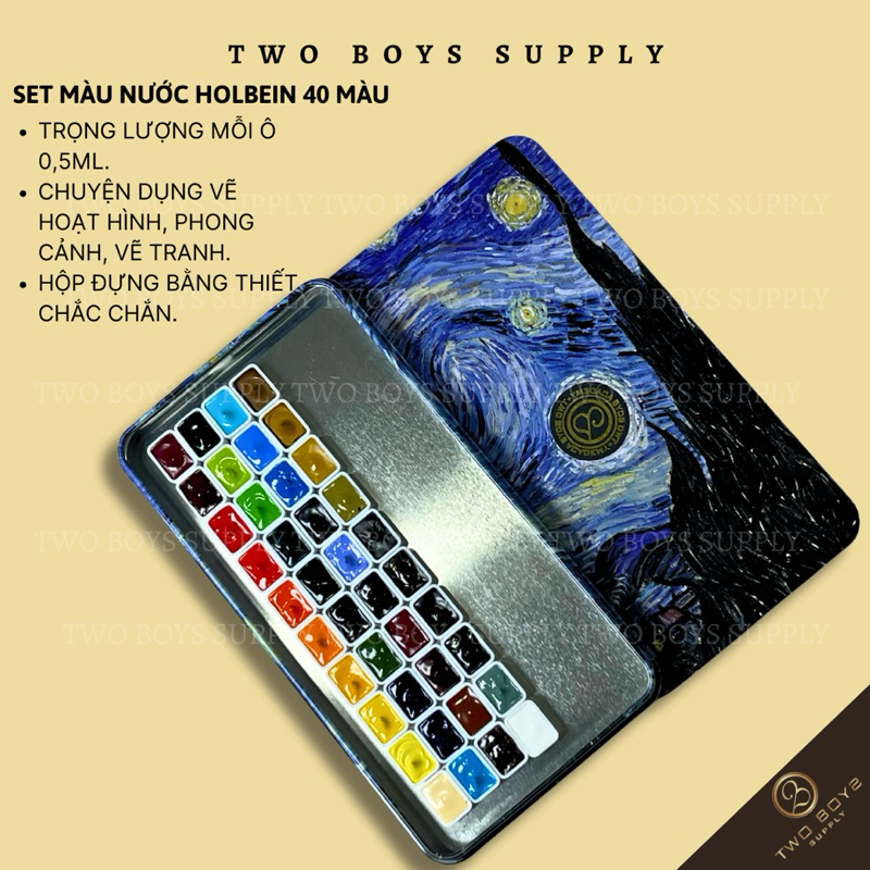 Màu Nước Solid Water 108 màu và 126 Màu,40 màu holbein, 78màu | Shopee ...