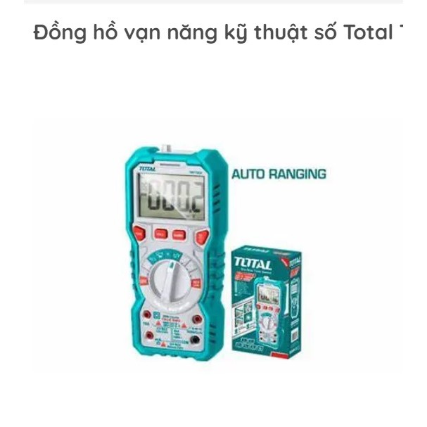 TOTAL - TMT47504 Đồng hồ vạn năng kỹ thuật số | Shopee Việt Nam