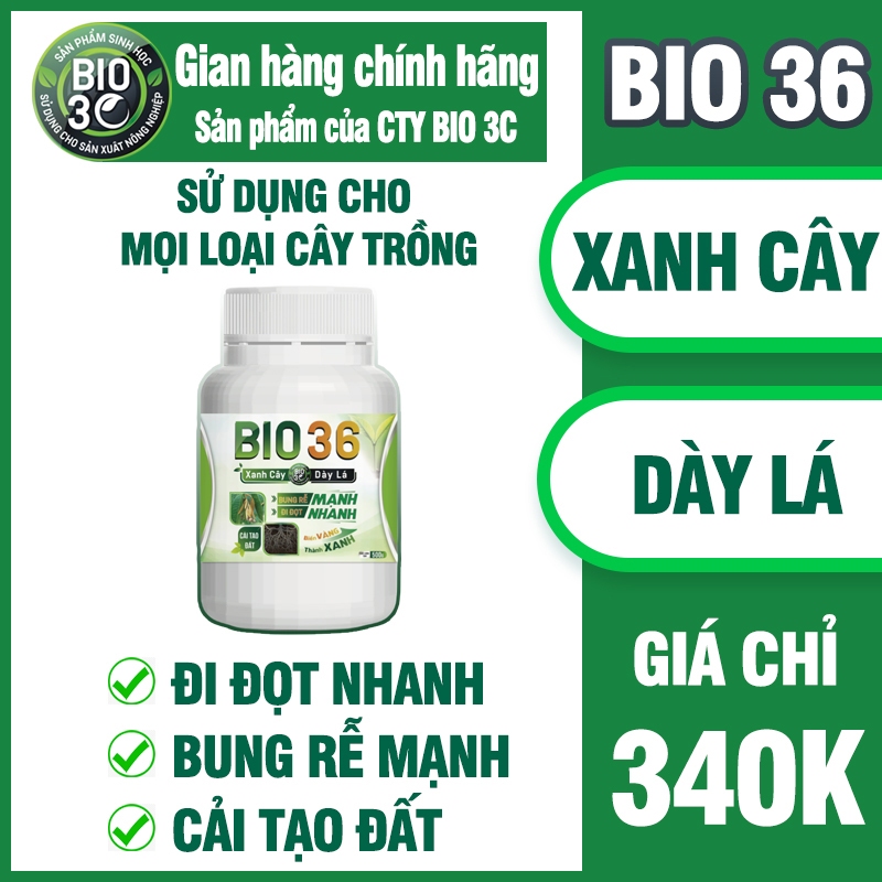 [CHÍNH HÃNG] BIO 36 Siêu Kích Rễ Đi Đọt Nhanh, Xanh Cây, Dày lá, Cải ...