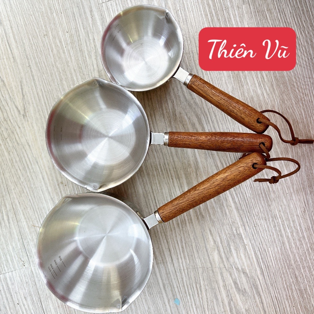 Quánh inox 304, nồi nấu sữa mini bằng inox 304 nhỏ gọn tiện dụng cao ...