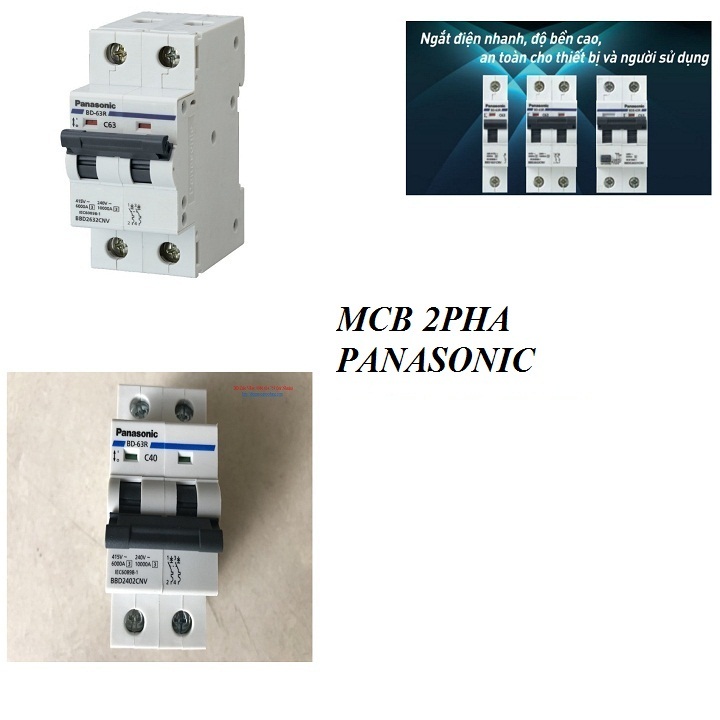 Cb 2 Tép Panasonic ( MCB Panasonic) 16A 20A 25A 32A 40A 50A 63A | Shopee Việt Nam