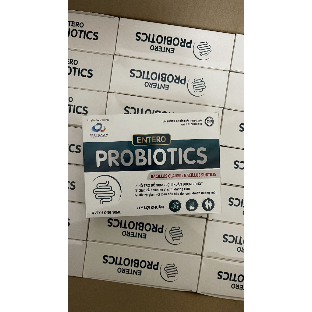 MEN LỢI KHUẨN ENTERO PROBIOTICS SKY HEALTH 3 tỷ bào tử lợi khuẩn Dùng ...