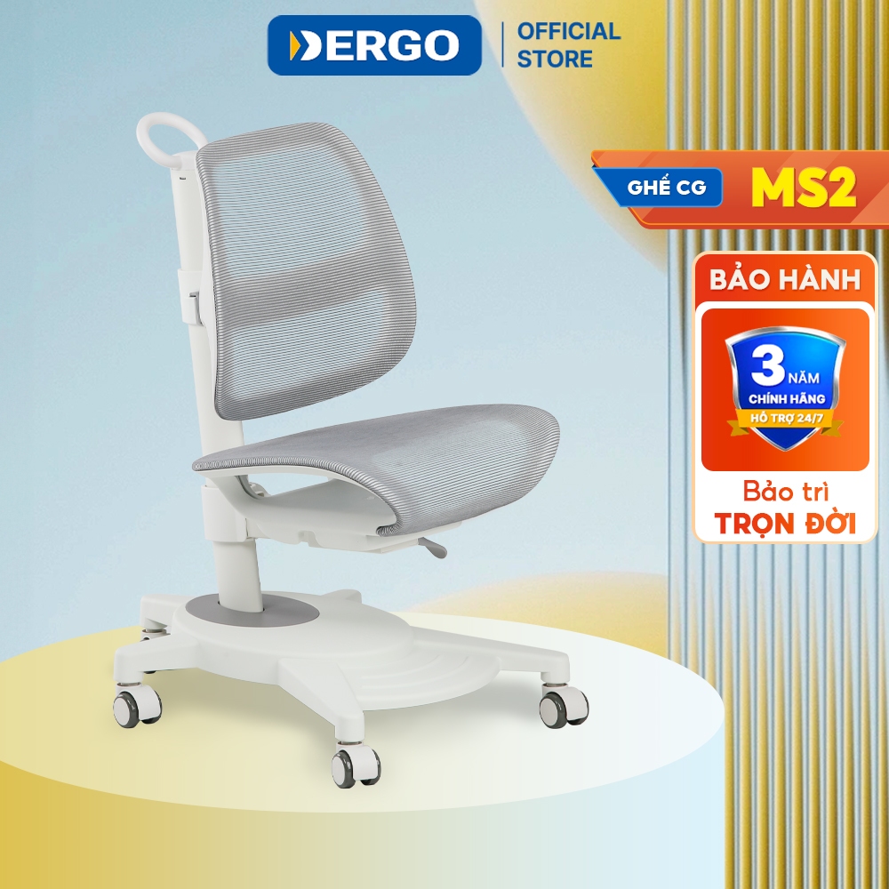 Ghế Chống Gù DERGO ISmart Crystal MS2 Tặng Bọc Đệm Ghế Và Tựa Lưng Vải ...