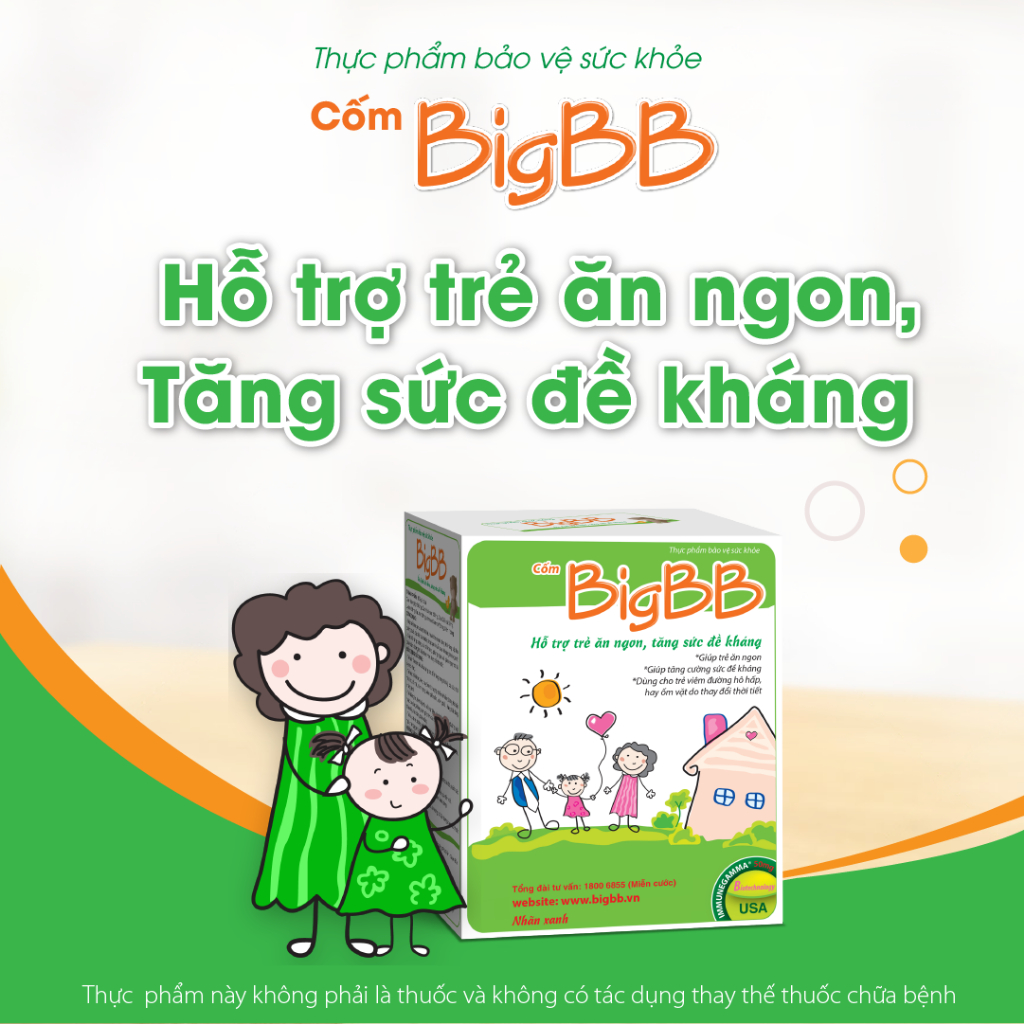 BIG BB CỐM GIÚP BÉ ĂN NGON, TĂNG SỨC ĐỀ KHÁNG hộp 16 gói | Shopee Việt Nam