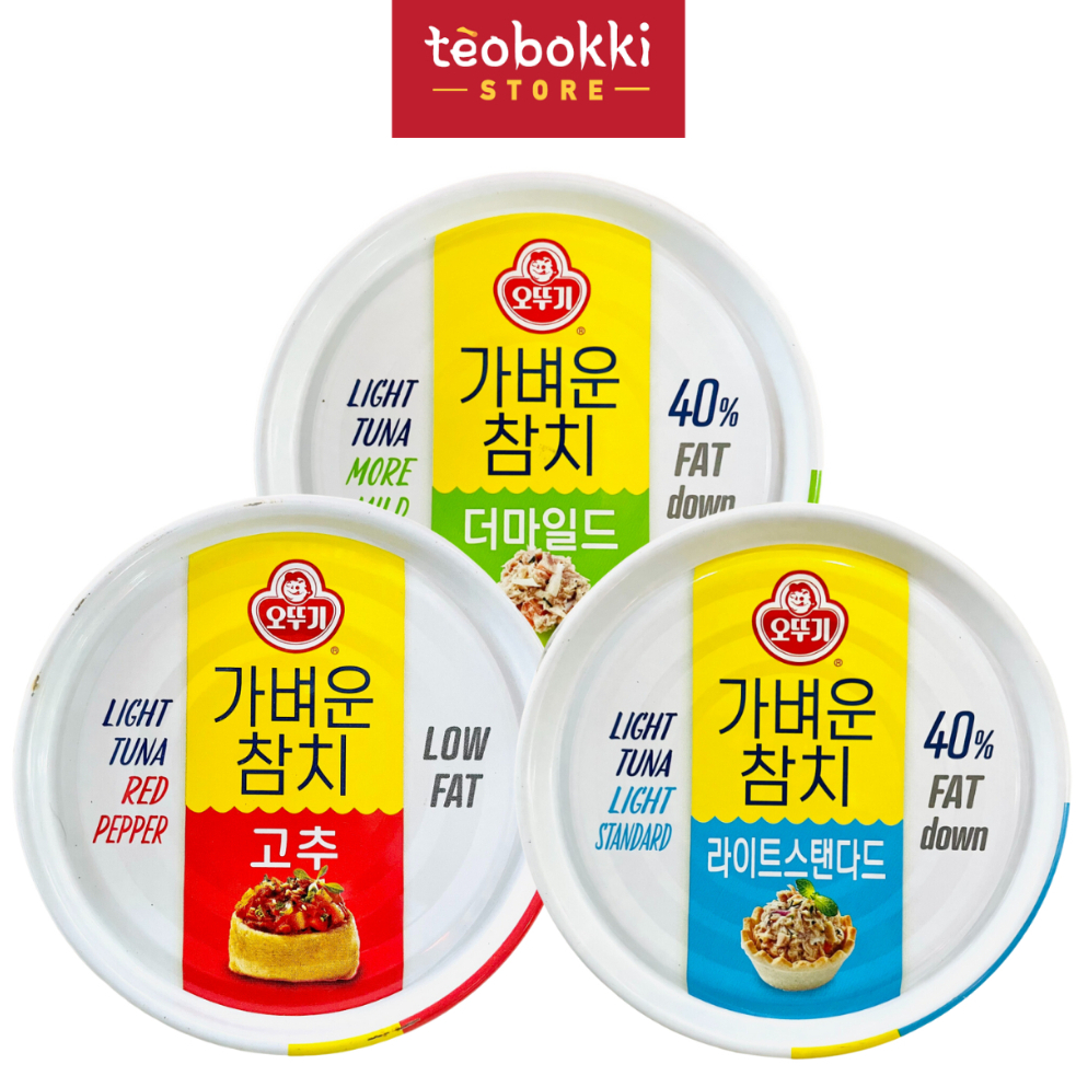 Cá ngừ ít béo Light Tuna Ottogi Hàn Quốc hộp 135g nhiều vị | Shopee Việt Nam