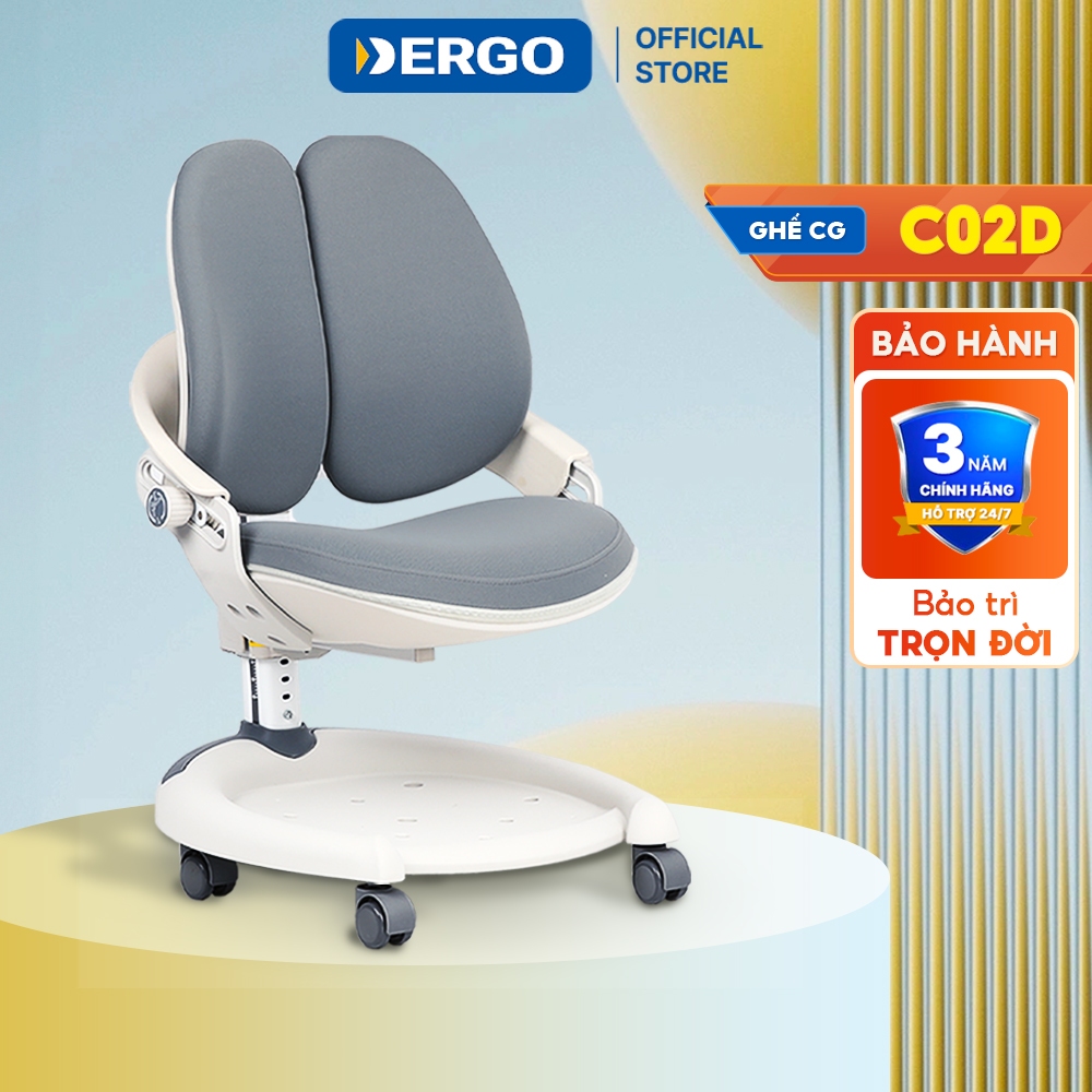 Ghế Ngồi Học Chống Gù DERGO Hanover C02D Grey Edition | Shopee Việt Nam