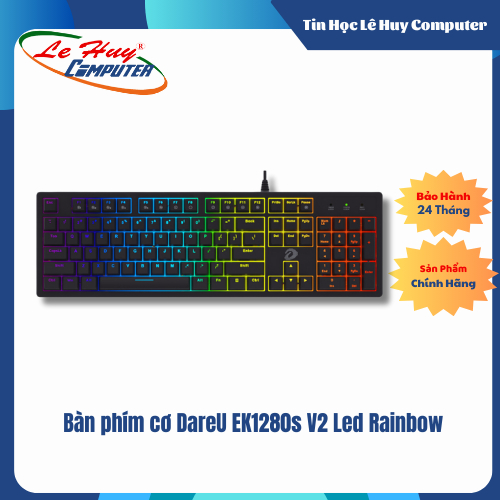 Bàn phím cơ DareU EK1280s V2 Led Rainbow - Hàng chính hãng | Shopee ...