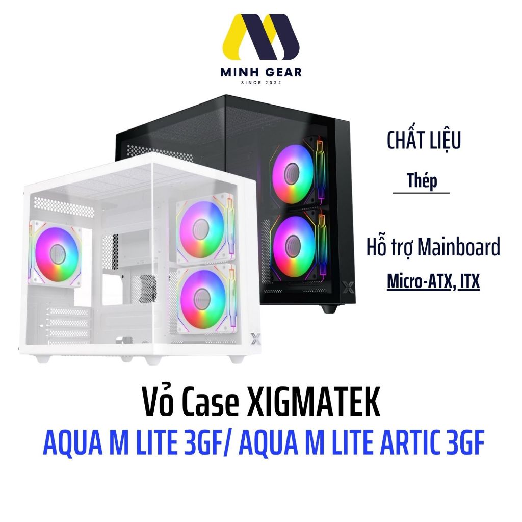 Vỏ CASE máy tính XIGMATEK AQUA M LITE / AQUA M LITE 3GF GAMING M-ATX ...