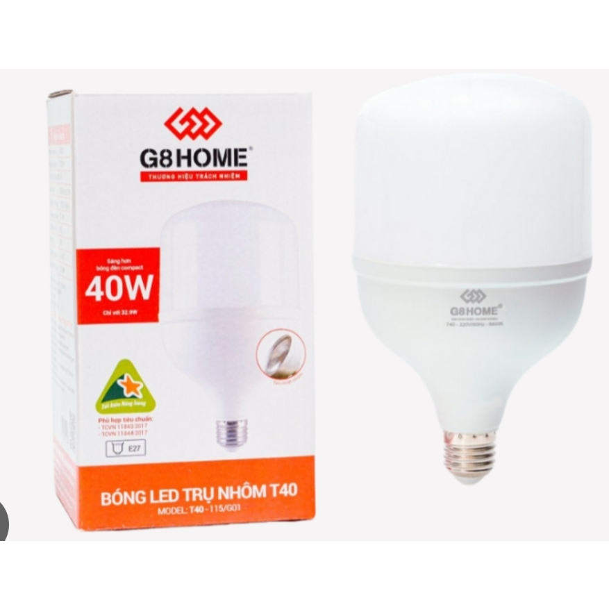 Bóng đèn led G8 HOME chính hãng 40w tản nhiệt nhôm, sử dụng chip led ...