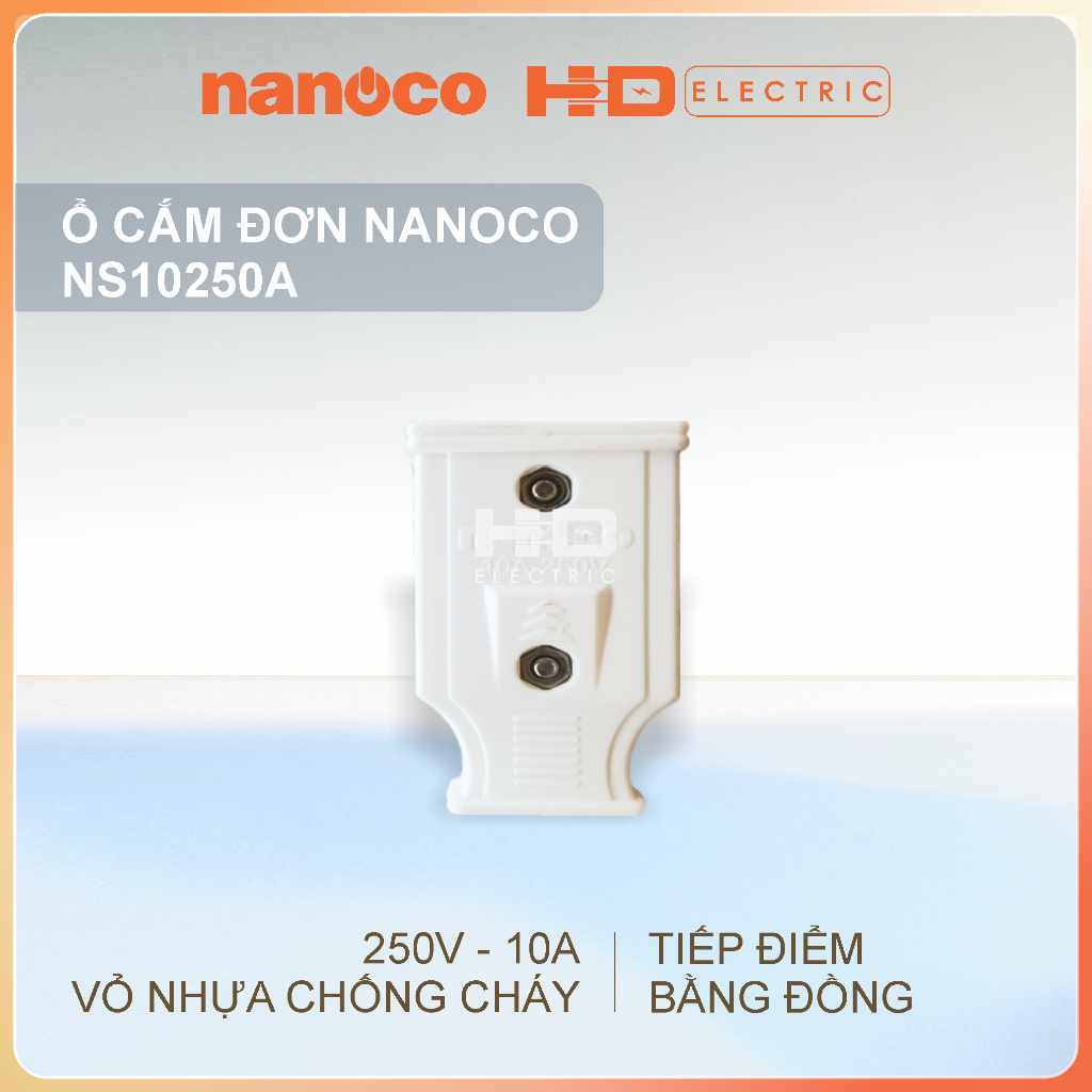 Ổ cắm đơn Nanoco NS10250A tiếp điểm bằng đồng chính hãng | Shopee Việt Nam