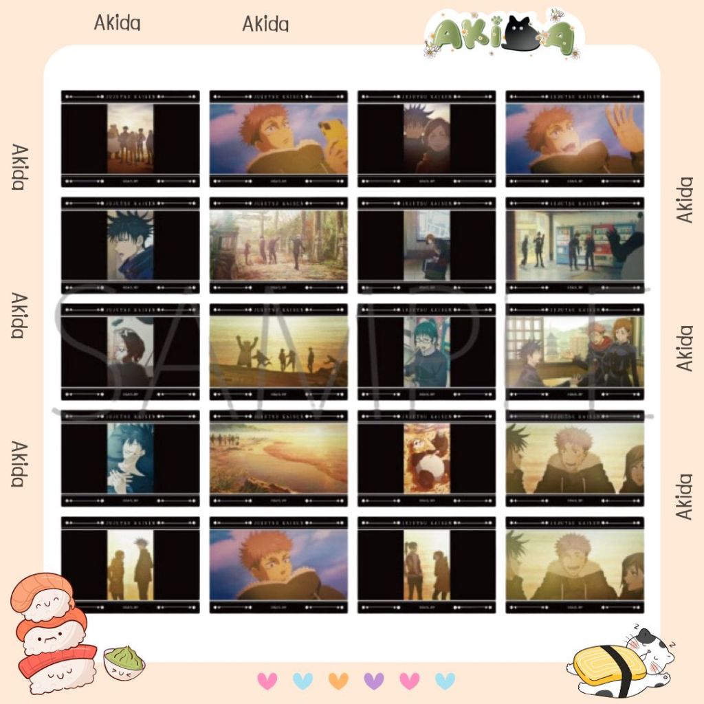 [Akida] Pack random/ Thẻ nhân phẩm - Illustration sheet collection ...