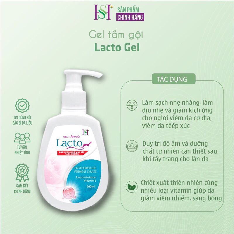 GEL TẮM,GỘI LACTOGEL 200ml | Shopee Việt Nam