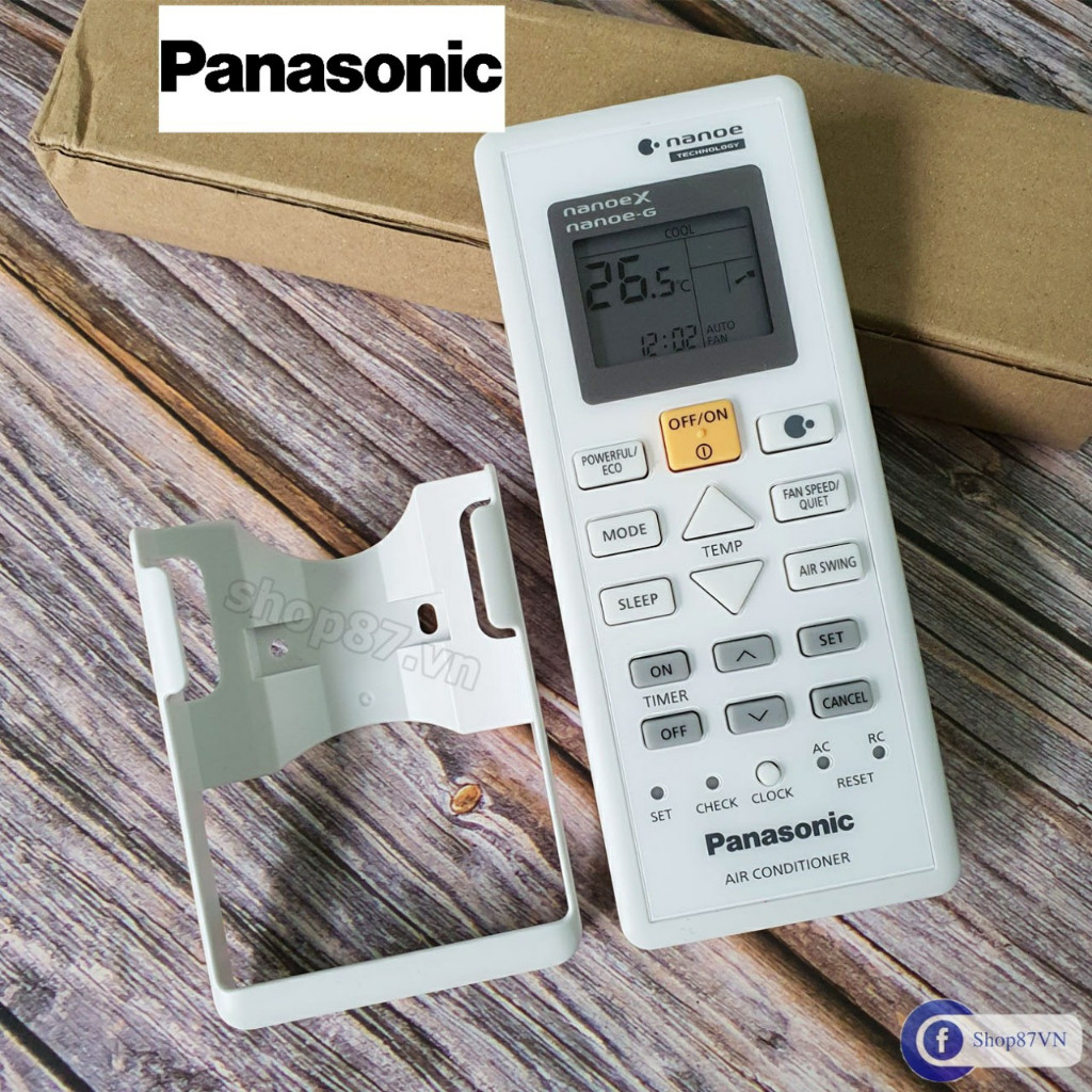 Remote Máy Lạnh Panasonic có nút bấm sử dụng Công nghệ Nanoe-x và Nanoe ...