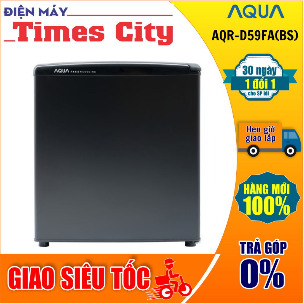 Tủ lạnh mini Aqua 50 lít AQR-D59FA (BS) | Shopee Việt Nam