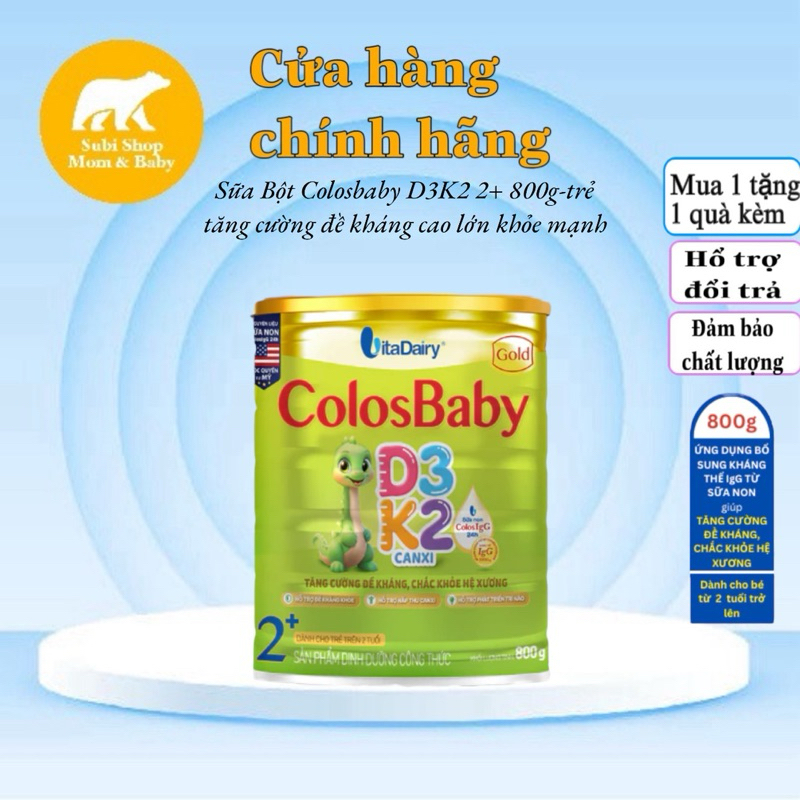 Sữa bột Vitadairy ColosBaby Gold D3K2 Canxi 2+ - 800g | Shopee Việt Nam