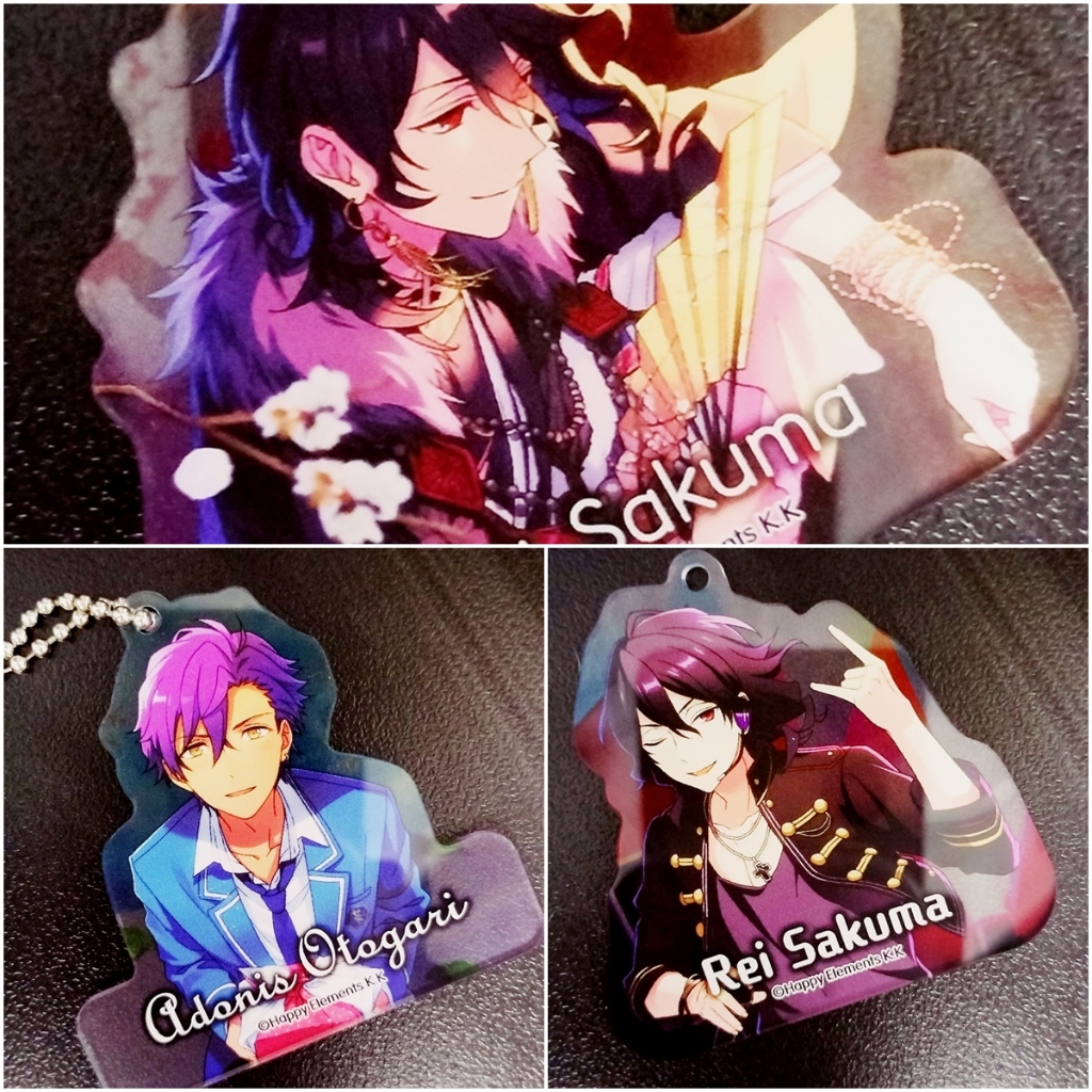 Set keychain Rei Sakuma + Adonis Otogari nhóm UNDEAD hàng Official ...