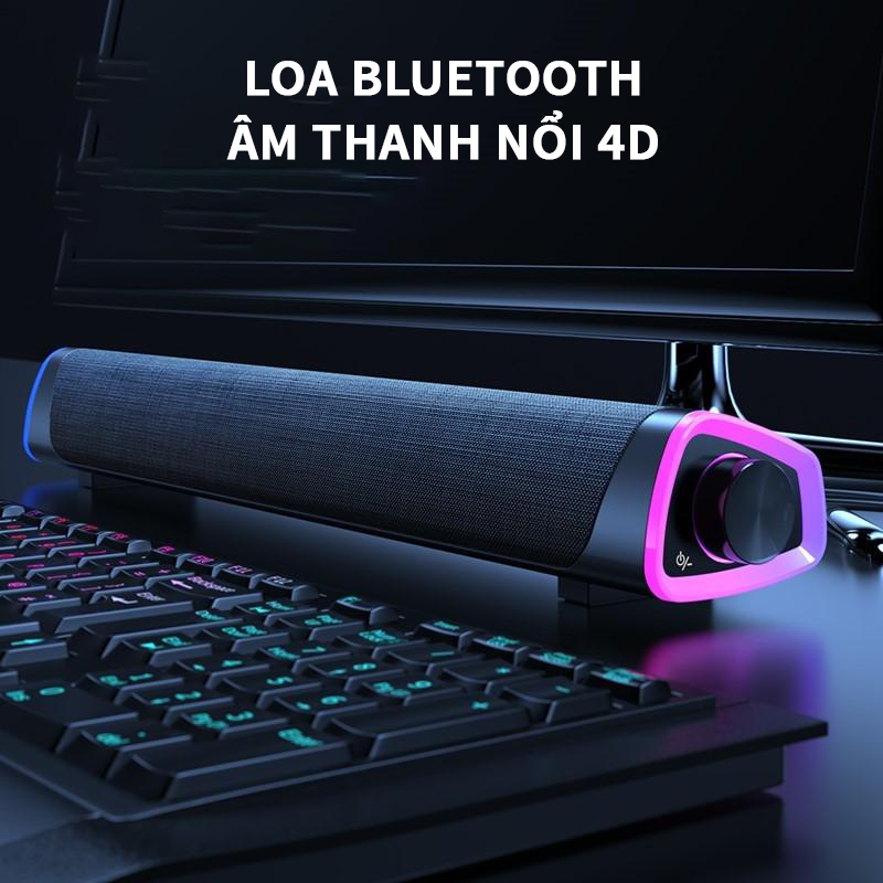 Loa Máy Tính, Loa Bluetooth Đèn Led RGB V8, Loa Soundbar - DLEE ...