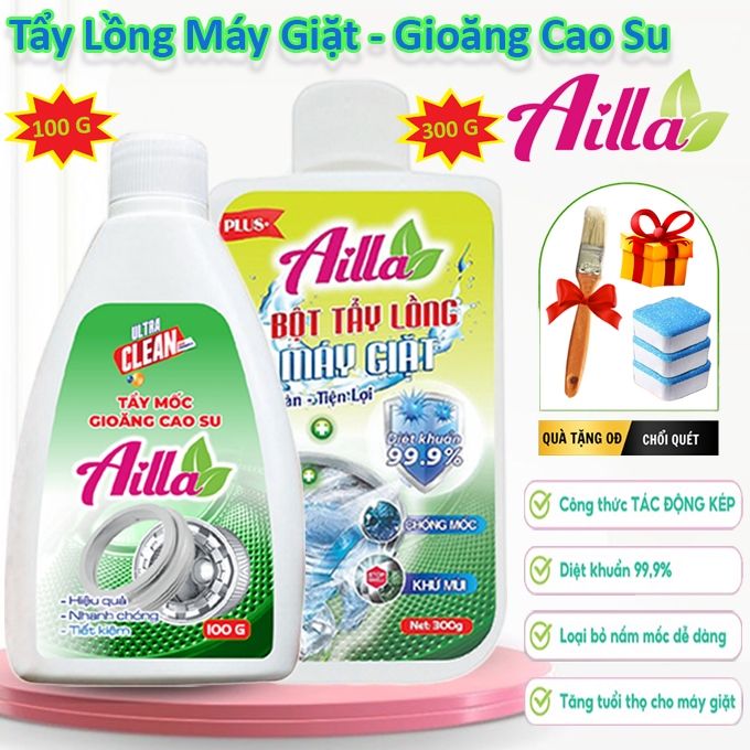 Bột Tẩy Mốc Gioăng Cao Su Máy Giặt 100g AILLA Làm Sạch Mốc Cao Su Tủ ...