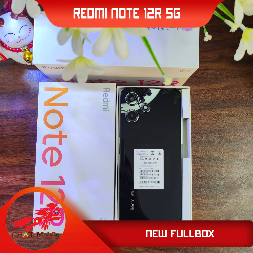 Điện thoại Xiaomi Redmi Note 12R Newbox ,6/128gb ,Snap 4Gen2 ,Màn 6.79''Fullhd+ 90hz ,pin 5000 ...