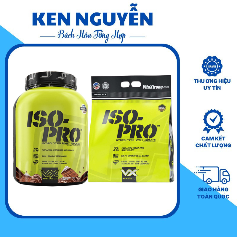 Iso Pro 5lbs (2,3kg) - Sữa tăng cơ hấp thu nhanh giảm mỡ 100% Whey ...