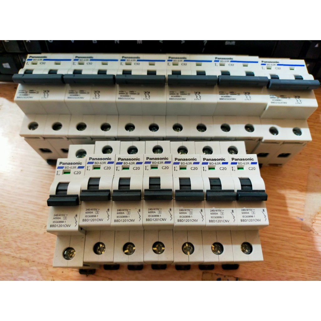 Át tép (cài) Panasonic 1P MCB 6ka ,Aptomat 2P 10A - 16A-20A-32A-40A-50A-63A Panasonic, | Shopee ...