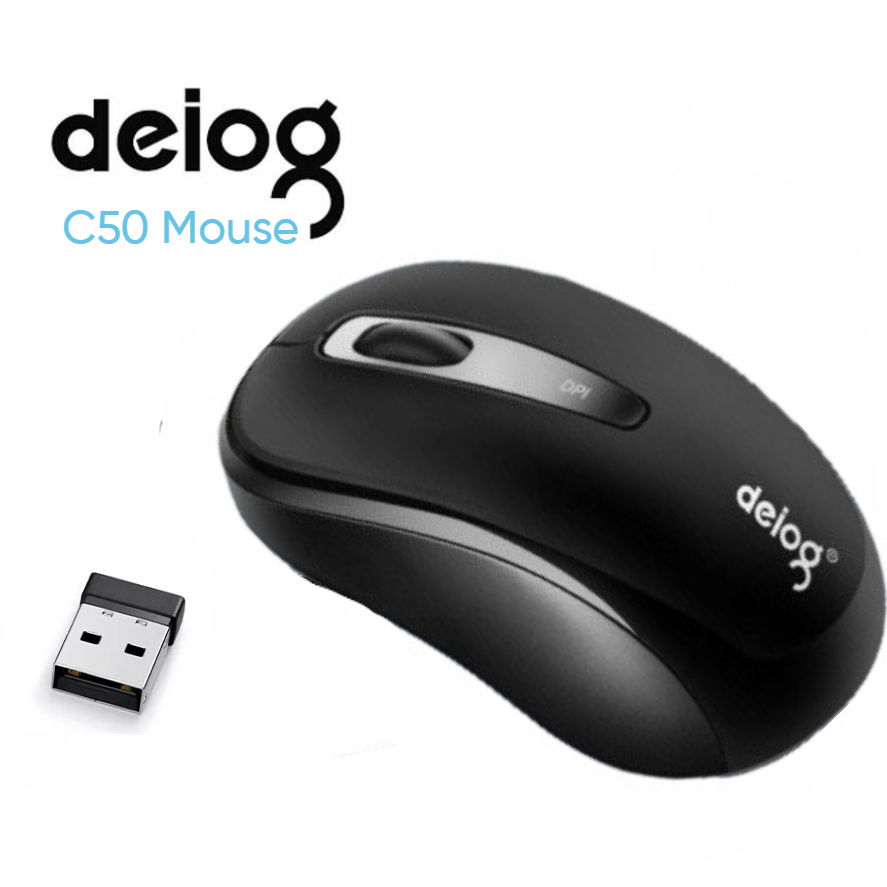 Chuột máy tính Deiog C50/F5 silent chống ồn 2.4G | Shopee Việt Nam