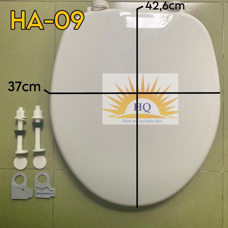 Nắp bồn cầu rơi êm Hùng Anh - Nắp bàn cầu hơi HA09 | Shopee Việt Nam