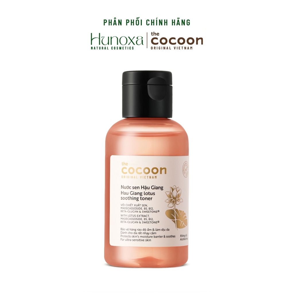 Nước sen Hậu Giang Cocoon MINISIZE toner sen phục hồi cấp ẩm và làm dịu ...