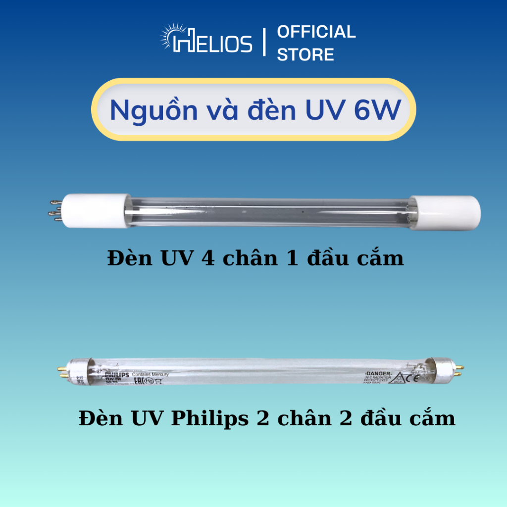 Bộ bóng đèn UV 6W diệt khuẩn dùng cho máy lọc nước RO Karofi, Kangaroo,... | Shopee Việt Nam