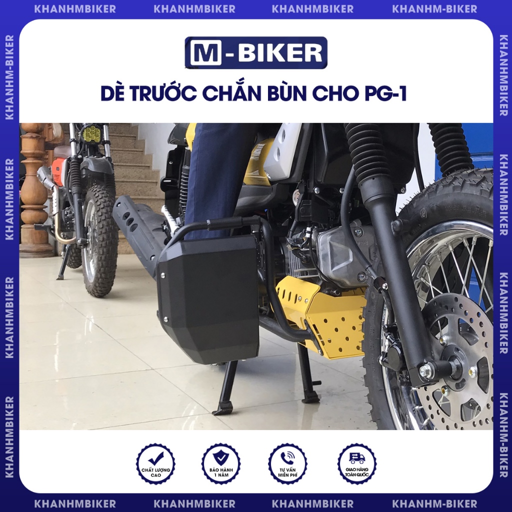 [Phụ kiện PG-1] Khung chắn bùn trước kiêm chống đổ cho Yamaha PG-1 ...