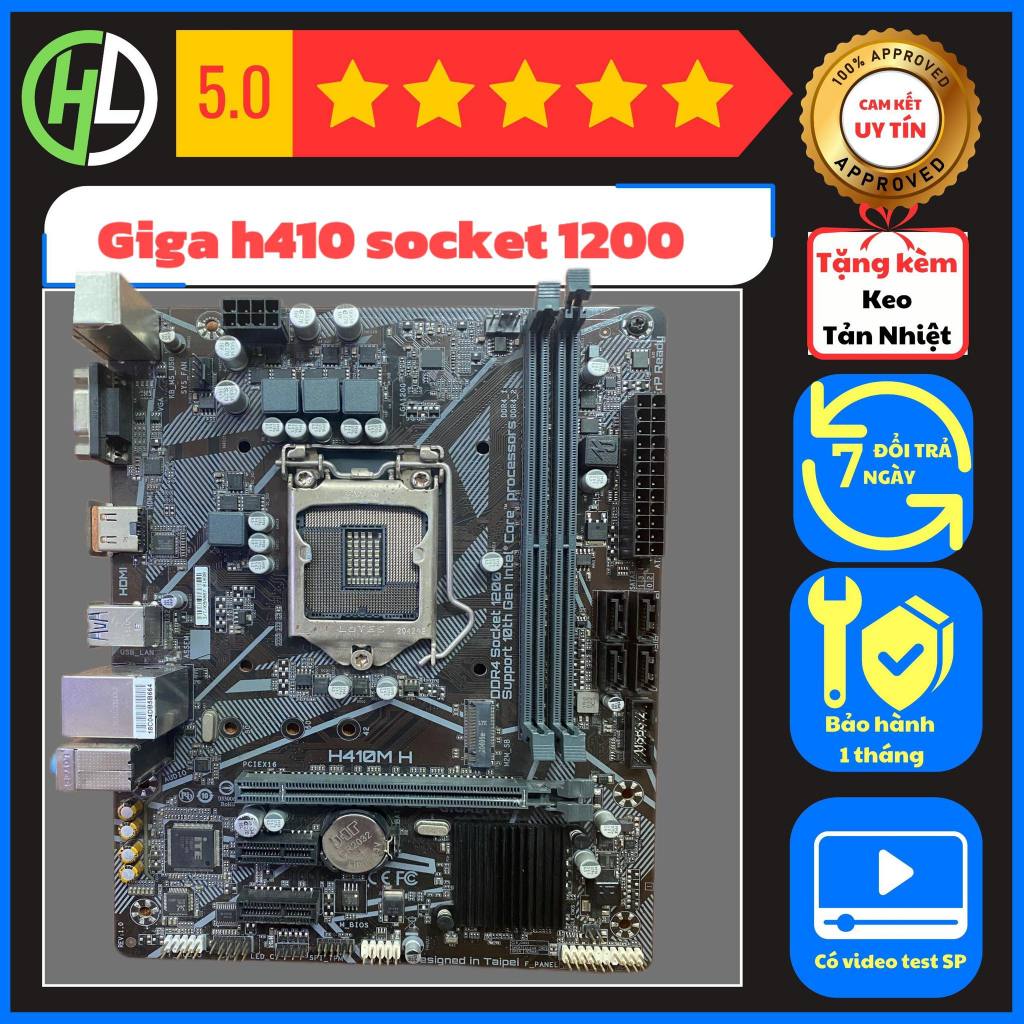 MAIN GIGA H410M-H GIÁ RẺ ĐỦ CHẶN TẶNG KEO TẢN NHIỆT | Shopee Việt Nam