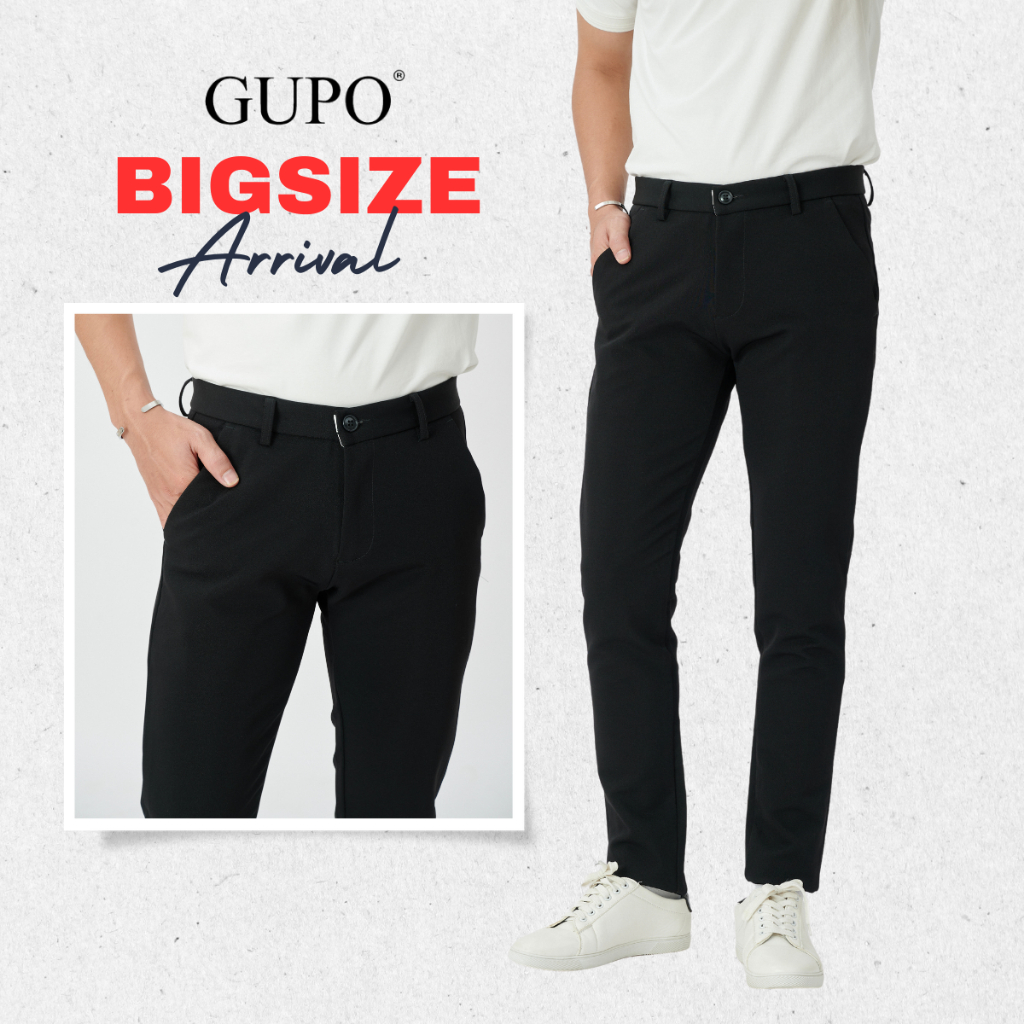 Quần Tây Âu Nam Bigsize GUPO Local Brand Co Giãn 4 Chiều Ống Côn Slimfit Hàn Quốc Tôn Dáng ...