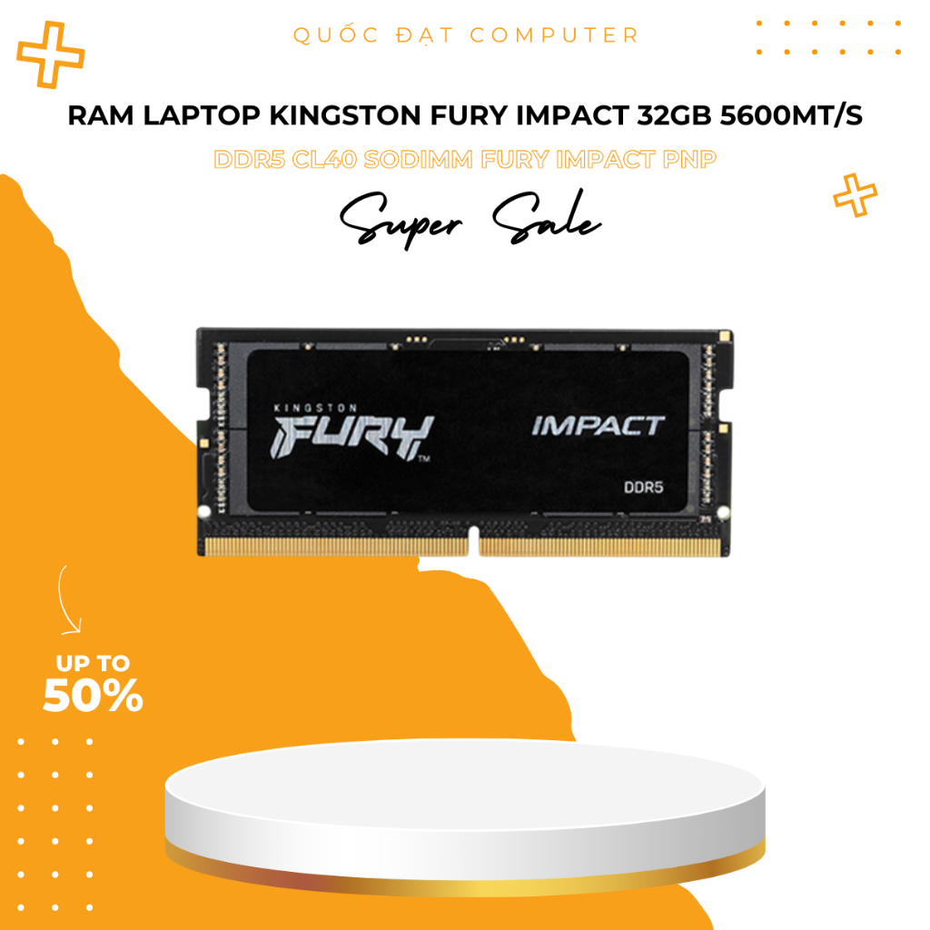 Ram Kingston Fury Impact 8-16-32GB 4800-5600MHz-MT/s DDR5 CL38-40 SODIMM | Shopee Việt Nam