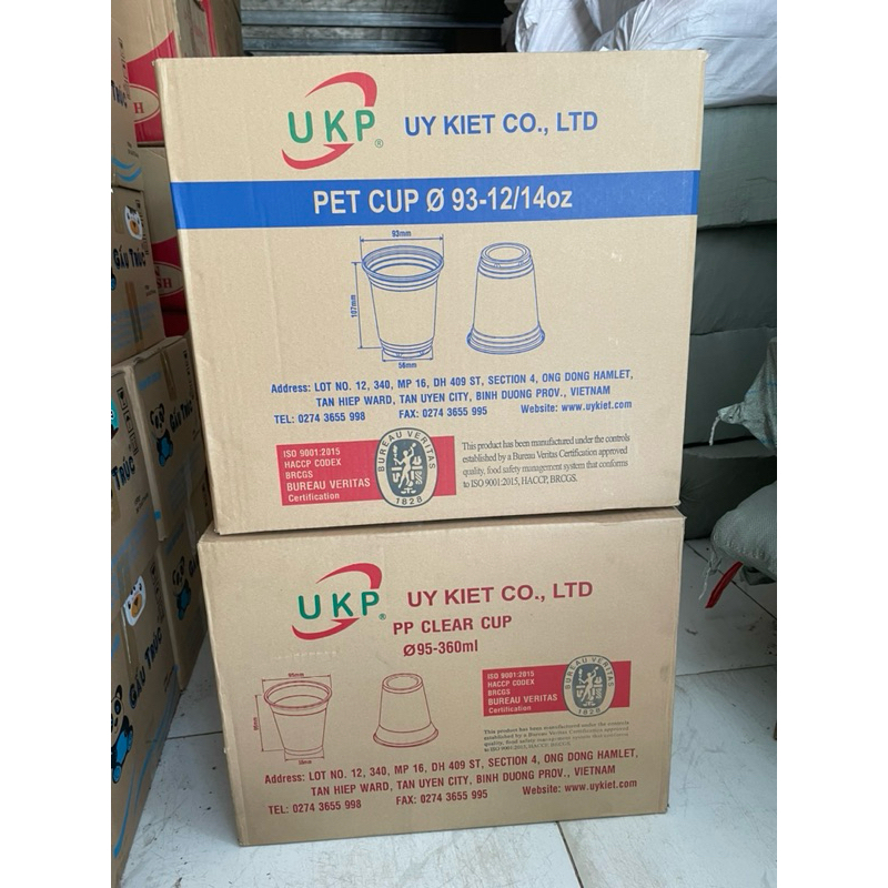 SỈ [ 1000] LY 360ML UKP , LY PP DẦY , LY PET THỊ TRƯỜNG [ KHÔNG KÈM NẮP] | Shopee Việt Nam