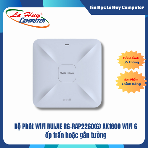 Bộ Phát WiFi RUIJIE RG-RAP2260(G) AX1800 WiFi 6 ốp trần hoặc gắn tường - HÀNG CHÍNH HÃNG ...