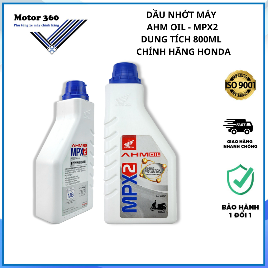 (2 Phân Loại) Nhớt máy AHMoil - MPX2 800ml - chính hãng Honda ...