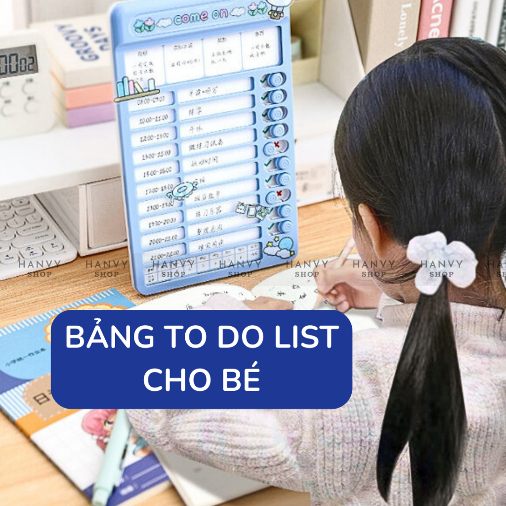 Bảng To-Do-List cho bé, lập kế hoạch, theo dõi kết quả học tập, rèn ...