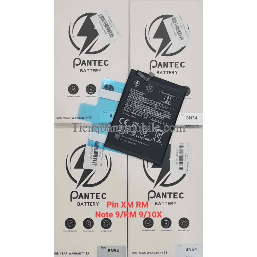 Pin Xiaomi Redmi Note 9/ Redmi 9/ 10X/ BN54 - Pantec (bảo hành 6 tháng ...
