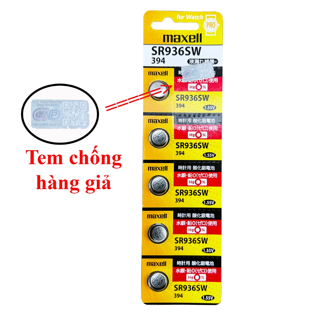 Pin chính hãng Maxell 394 / SR936SW Made in Japan (Loại tốt - Giá 1 ...