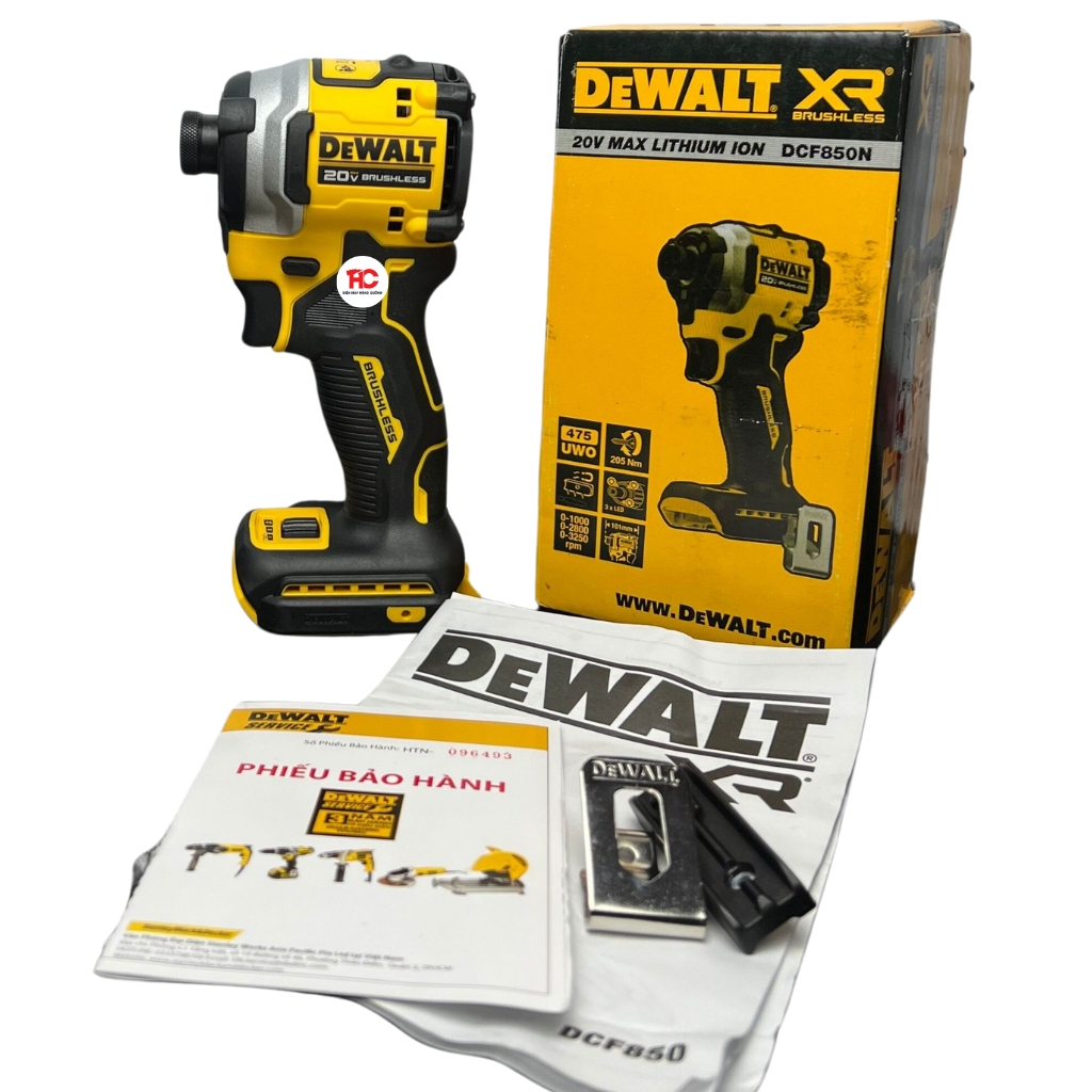 Máy bắt vít pin Dewalt DCF850 chính hãng | HÙNG CƯỜNG TOOLS | Shopee Việt Nam