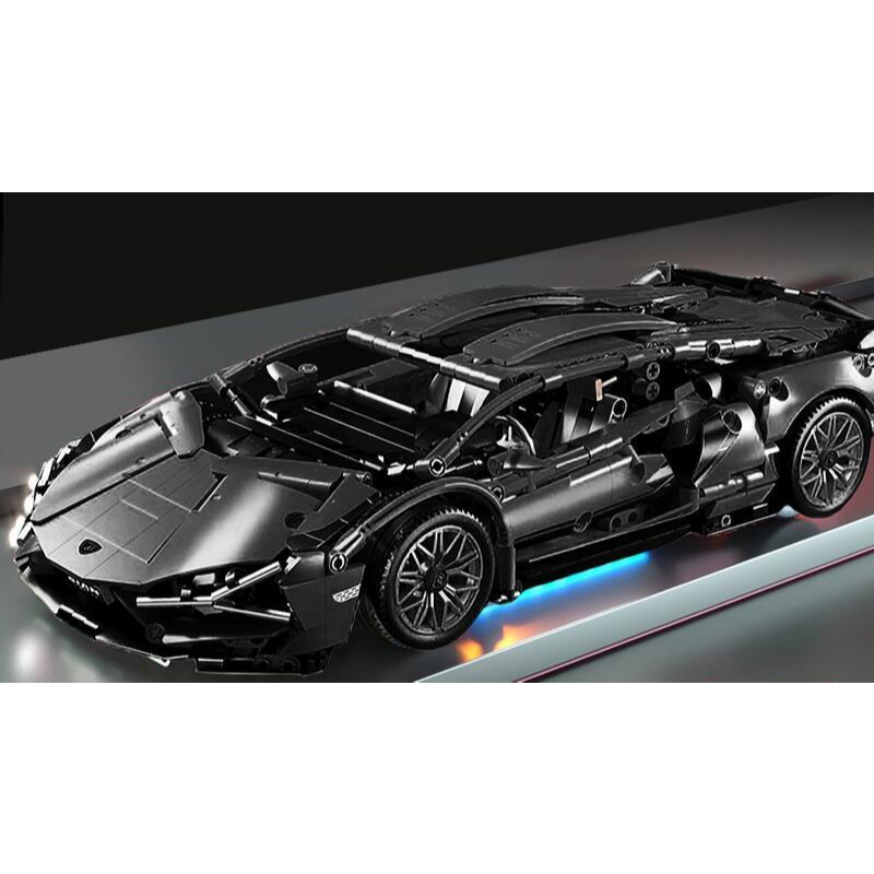 Mô hình lắp ráp siêu xe oto Lambo Black Tỉ Lệ 1:14 dài 36cm đồ chơi lắp ...