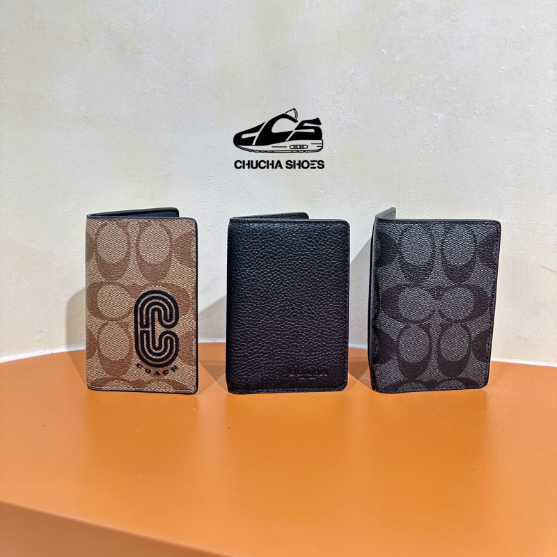 [Chính Hãng] Ví Coach Card Holder Gập mini Authentic Chuchashoes ...