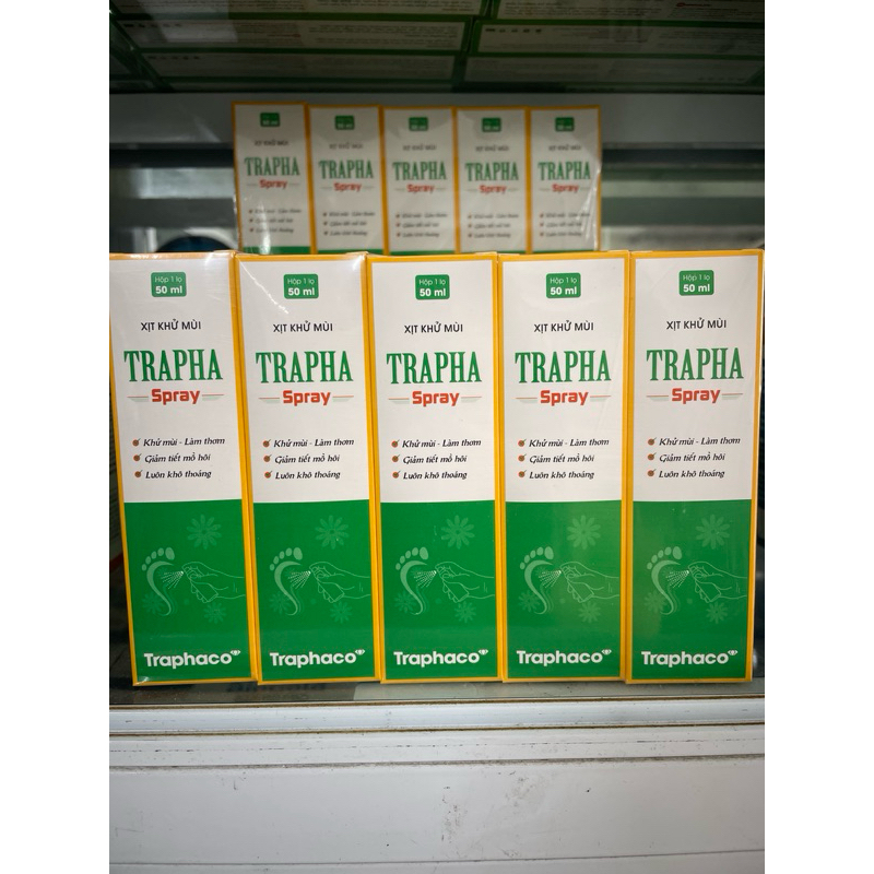XỊT KHỬ MÙI TRAPHA lọ xịt 50ml | Shopee Việt Nam