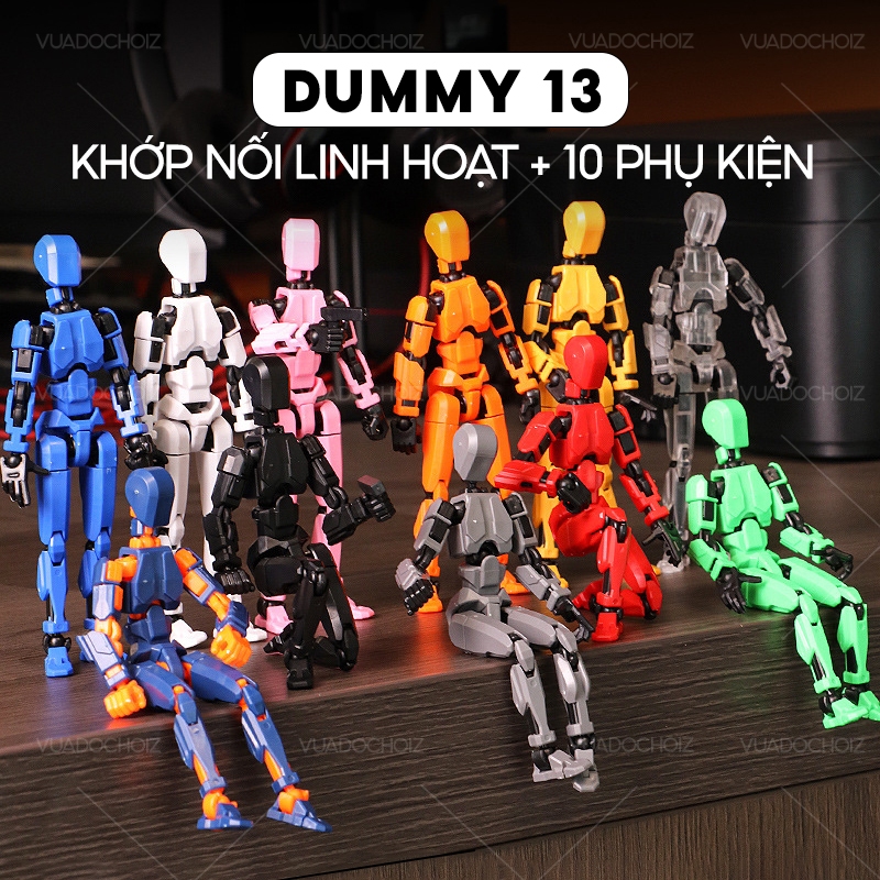 Đồ Chơi Dummy 13 Mô Hình Có Khớp Linh Hoạt Tặng Kèm 6 Tay 4 Phụ Kiện, Robot Dummy 13 Figure In ...