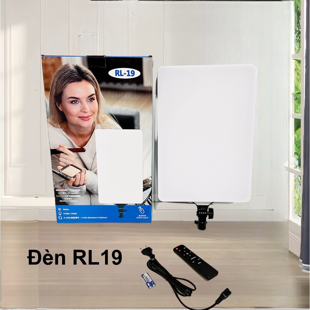 Đèn LED chữ nhật RL thế hệ mới ánh sáng đẹp hỗ trợ chụp ảnh livestream ...